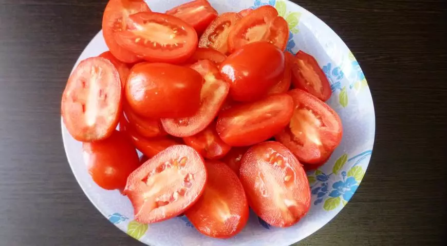 Foto Kachen Rezept: Dréche Tomaten, Schrëtt Nr 1