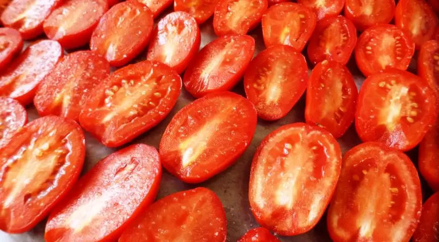 Photo Kachen Rezept: Dréche Tomaten, Schrëtt Nr 2