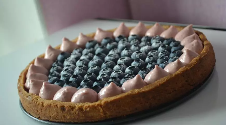 Tarta recept s badežom kremom, maričnice i borovnice