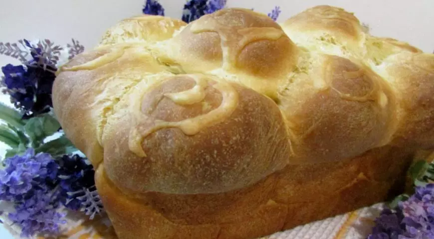 Pão com um padrão