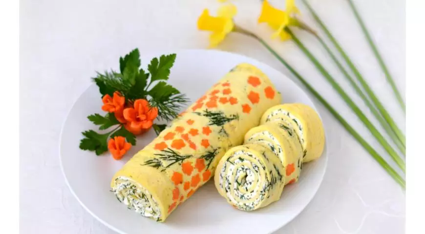 Rezept für einen sanften Snack-Roll-Blumen-Frühling