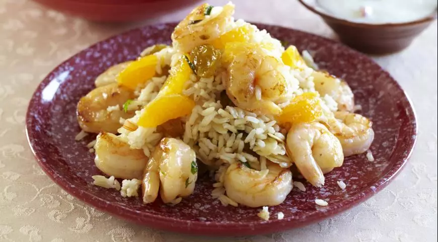 Brown Rice bi Shrimps