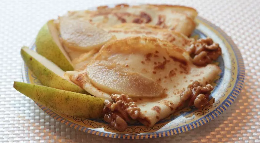 Pancakes amb peres de llimona