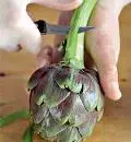 Рецепта за готвене: Artichokes, пълнени с шунка, стъпка № 1