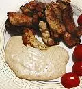Пилешко во бел сос Картагина е подготвено за храна