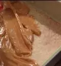 Estea a caramelo na masa de galletas