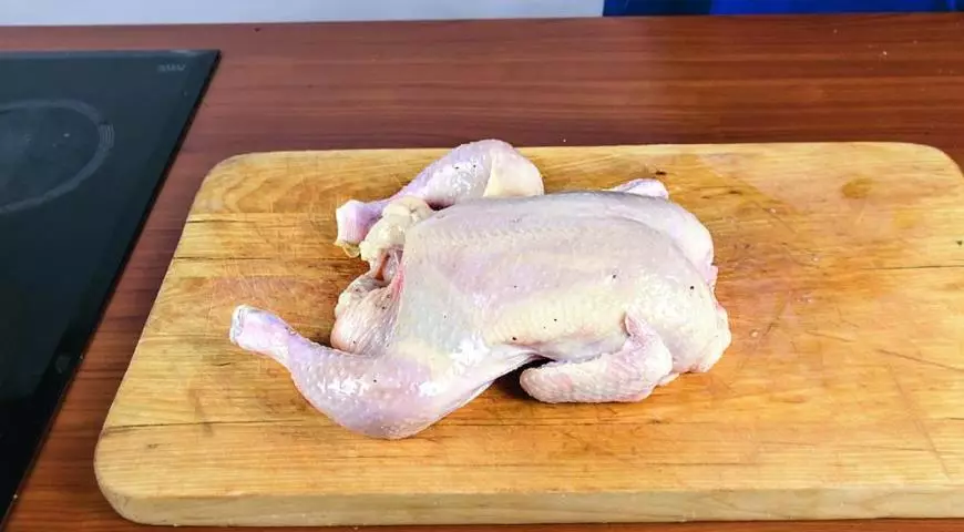 재고 사진 요리법 요리법 : 40 헝겊 마늘이있는 치킨, 단계 1