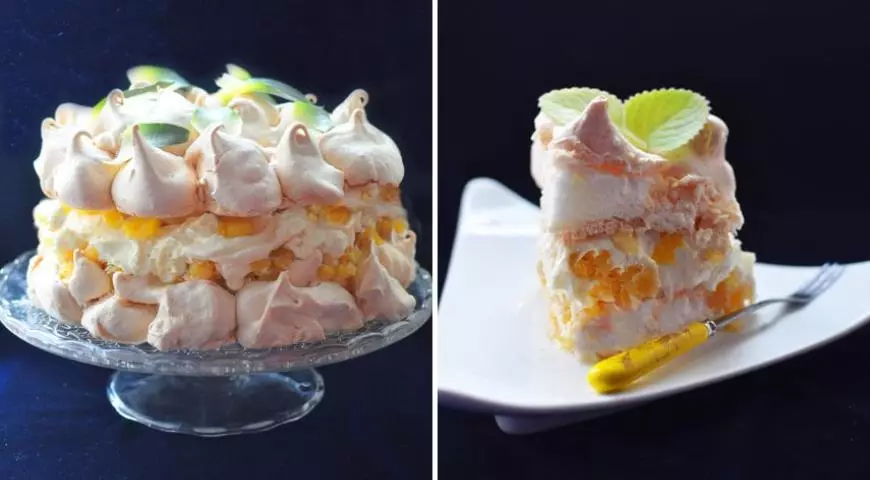 Briddal keke-meringue 