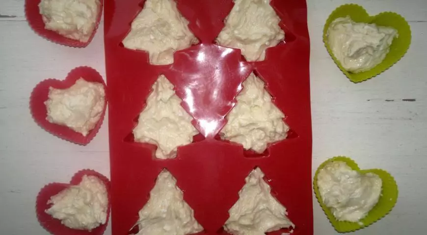 Stock fotó főzés recept: curd cupcakes with maheyev, lépésszám 4