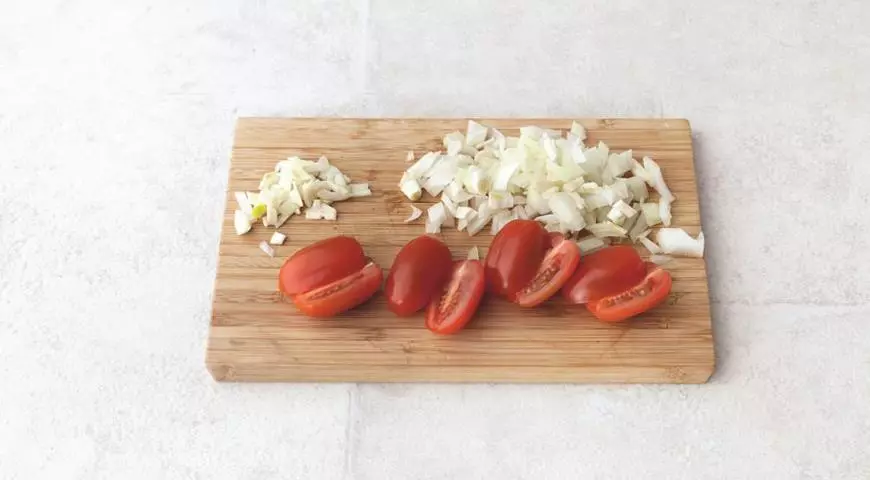 Stockfoto Koken recept: bonen met bloemkool, stap nummer 3