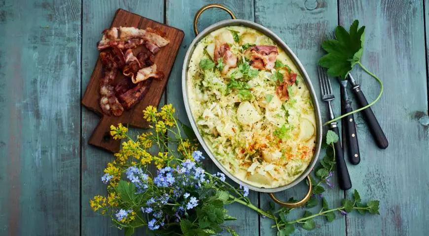 Calkennon, Cabbage with potatoes in cream