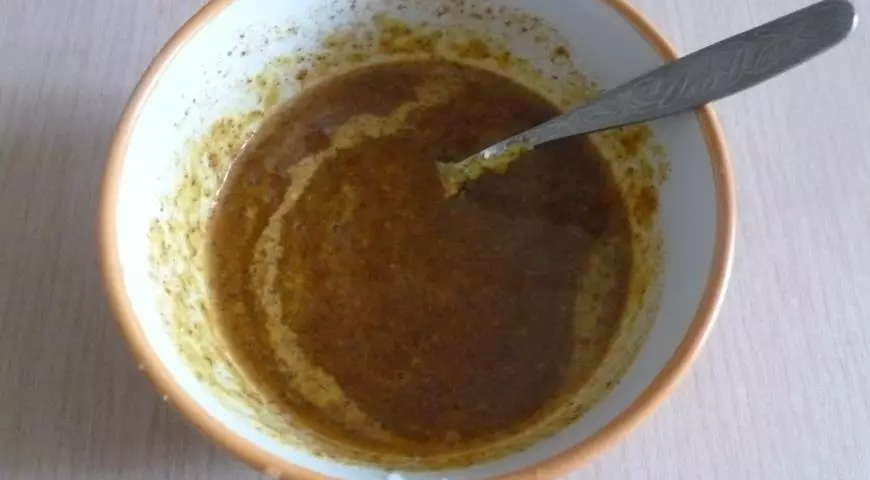 Cuisson sauce à moutarde miel pour légumes grillés