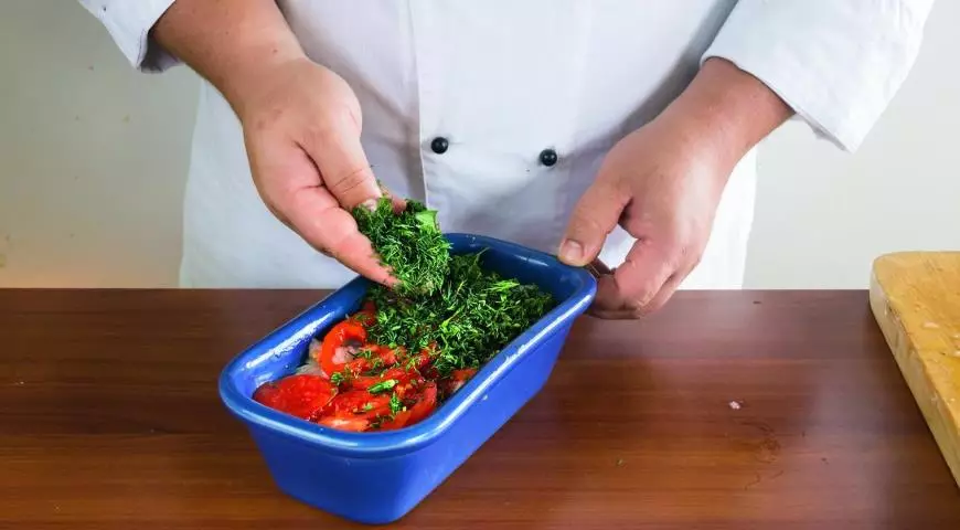 Bourse Foto Recette de cuisson: Casserole de manivelle avec légumes, étape numéro 3