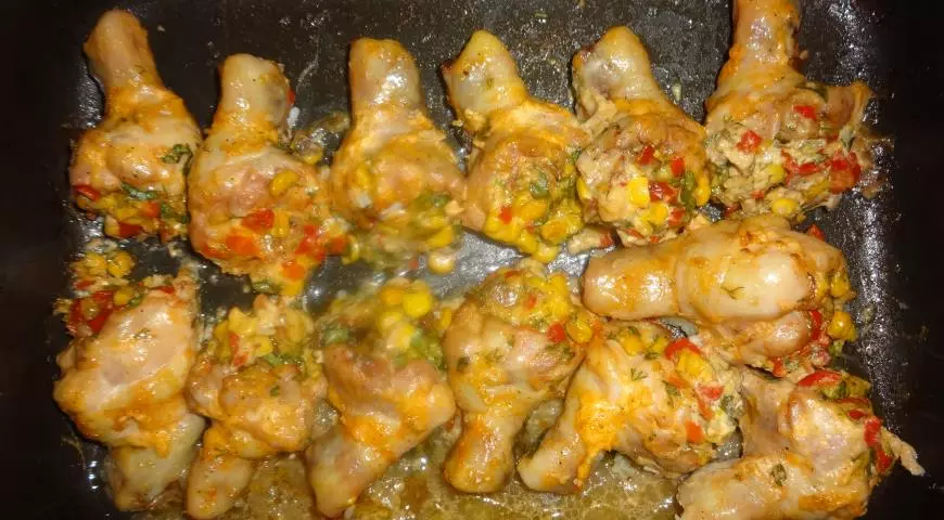 Panggang kaki ayam di dalam oven sampai kesiapan