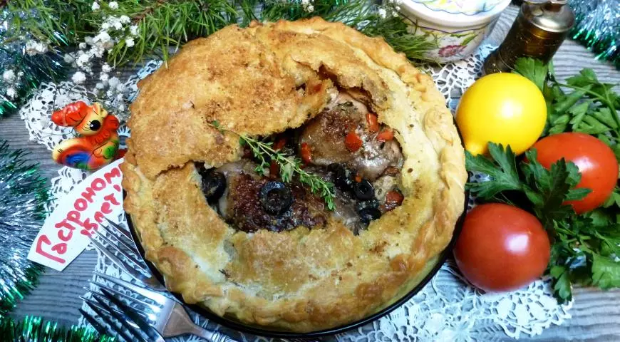 Inkukhu kuvavanyo (i-pollo kwi-crosta di pane)