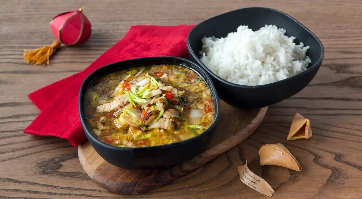 Spicy Asia nezuro's nyama soup, Eastern New Year 2018