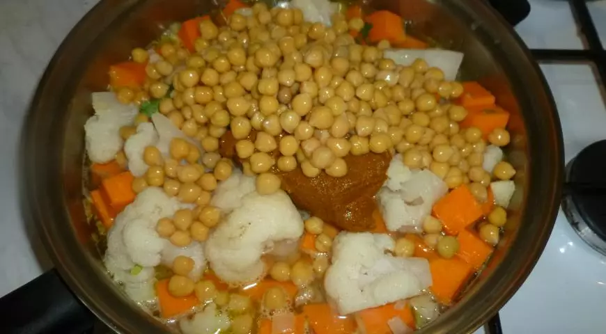 Legg til ingredienser Curry, Nut and Spinat