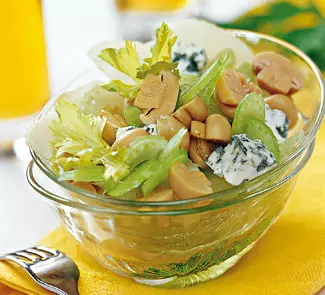 Salata zelene in marinirane šampinjone 2