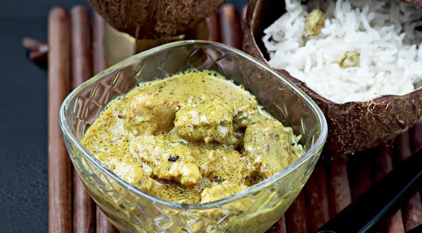 Curry de Cresharki dans la noix de coco 4-6 portions de lait