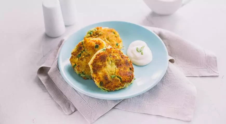 Potato Cutlets with Peas