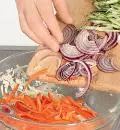 Foto vārīšanas recepte: pikantās dārzeņu salāti, 4. solis