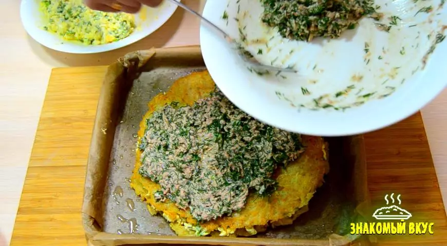 Recipe Cooking Photo: Potato Cake with tuna, gav 7