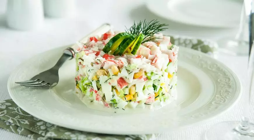 Crab Chopstick Salad.