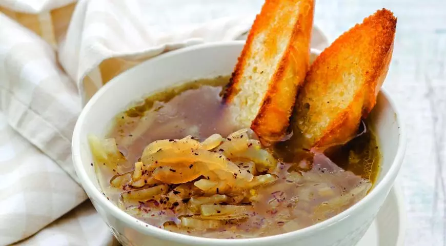 Soupe d'oignon maigre