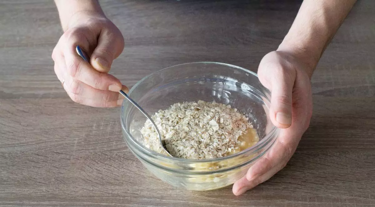 Avena con banana, engade avena