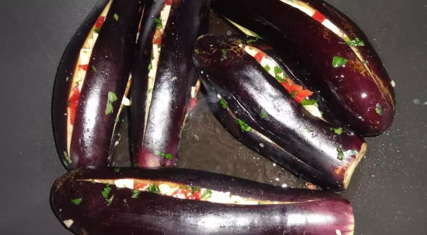 Recipe: Li-eggplant e felisitsoeng, mohato oa 7