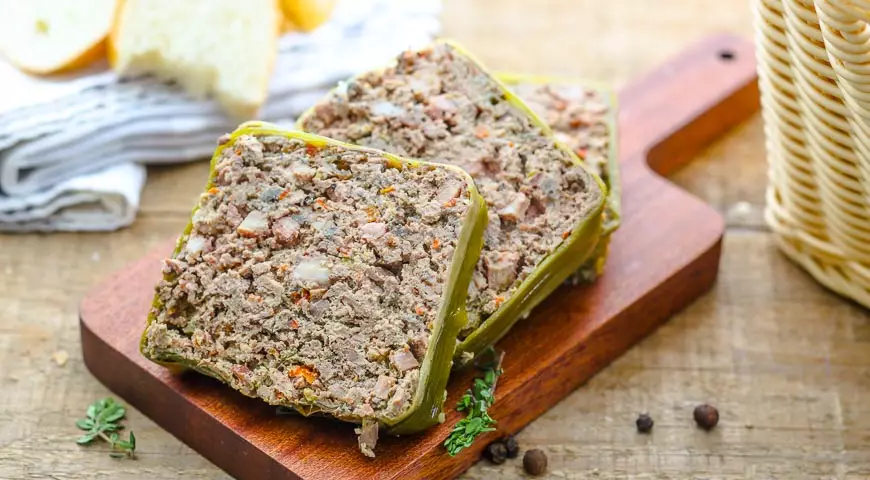 French rustic pate.