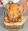 Stock foto Recepta de cuina: pollastre al forn amb garnish de pa, pas número 5