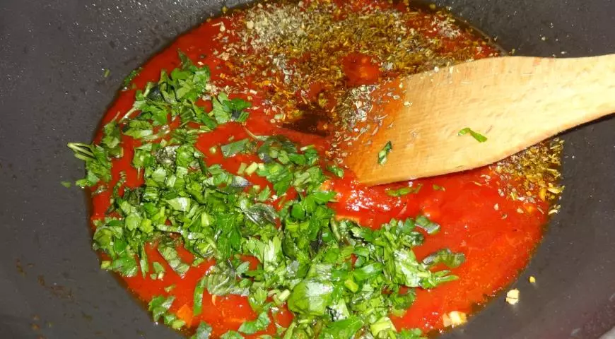 食譜的照片：來自茄子和無鹽乾酪的小吃，第7步一步