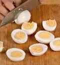 사진 요리 조리법 : 새우와 박제 된 계란, 단계 1