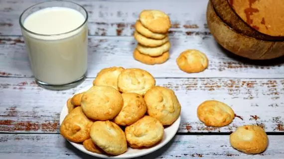 Cookies proteinous, resipi langkah demi langkah dengan foto
