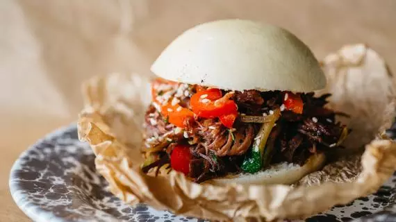 Bao with beef beef from Craft Kitchen, step-by-step recipe with photos